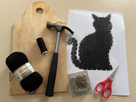 Розробка на урок технології Картина з цвяхів та ниток Стрінг арт