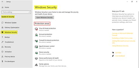 Windows Update και ρυθμίσεις ασφαλείας στα Windows 10
