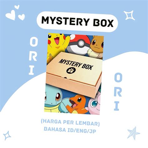 Jual Mystery Box Kartu Pokemon Tcg Indonesia English Japan Shopee