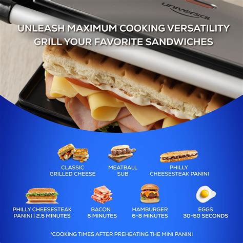 Universal Smallpersonal Panini Press 850w Review Cooking Appliance World