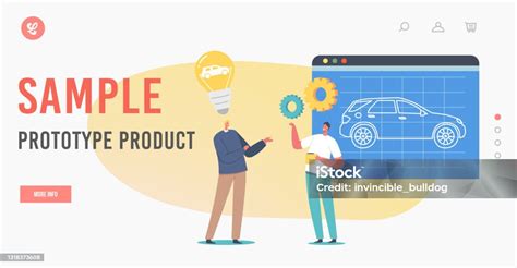 Beispiel Prototyp Produkt Landing Page Vorlage Automobil