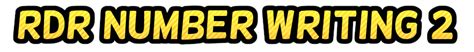 Rdr Number Writing 2 Font Style Textcraft