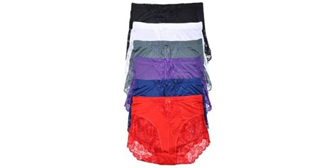 Angelina Women High Waist Briefs Lace 6p