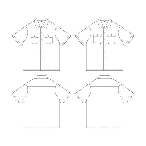 Premium Vector Template Work Shirt Vector Illustration Flat Design
