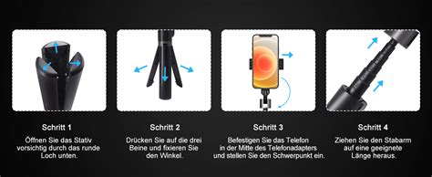 Selfie Stick Handy Stativ Für Smartphone Ashiner 100cm Tragbares Und Verstellbares Handystativ