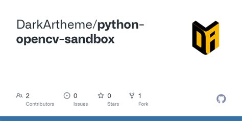 Github Darkarthemepython Opencv Sandbox
