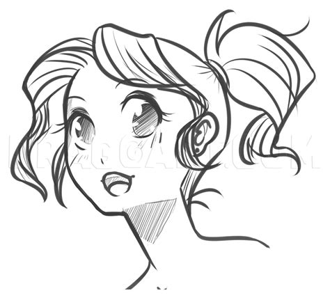 How To Draw Manga Heads Drawing Step By Step By Puzzlepieces Dragoart