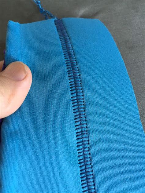 I Created A Flatlock Stitch By Turning The Thread Tension Way Down And