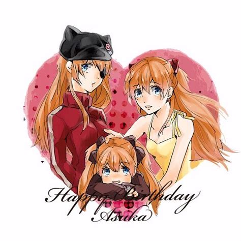 Happy Birthday To Asuka Langley Soryu Of Evangelion Anime Amino