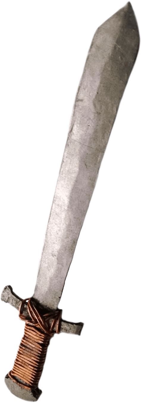 Tiny Sword Made From Nail Rcutouts