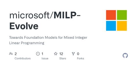Github Microsoftmilp Evolve Towards Foundation Models For Mixed