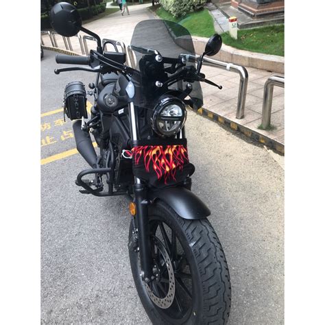 Rebel 500風鏡 適用於 本田 叛逆者500改裝短風鏡 Rebel500s Rebel 500風鏡 蝦皮購物