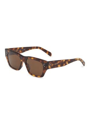 CELINE Bold 3 Dots HD Acetate Rectangle Sunglasses Men Lane Crawford