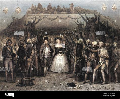 In The Theatre At Versailles With Louis And Marie Present Officers Of