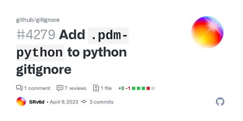 Add Pdm Python To Python Gitignore By SRv6d Pull Request 4279