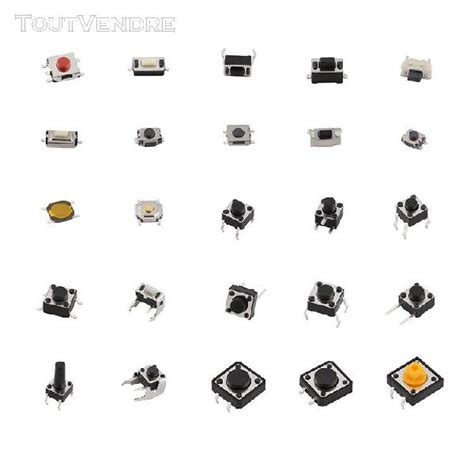 25 Types Micro Push Button Switch Assortiment Kit Outil Bric En France Clasf Image Video