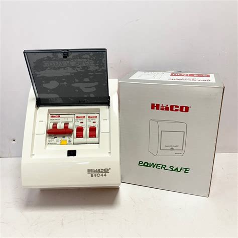 Haco Main RCBO 10kA PRC 50 2 E4C44 ตกนดด Haco 2 ชอง เมนพรอมลก สำเรจ ของแท มมอก