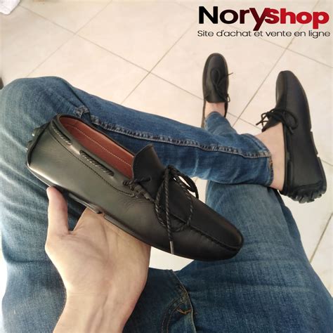 Mocassin En Cuir Noir Nory Shop