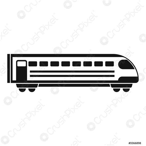 Train Icon Simple Style Stock Vector 3366898 Crushpixel