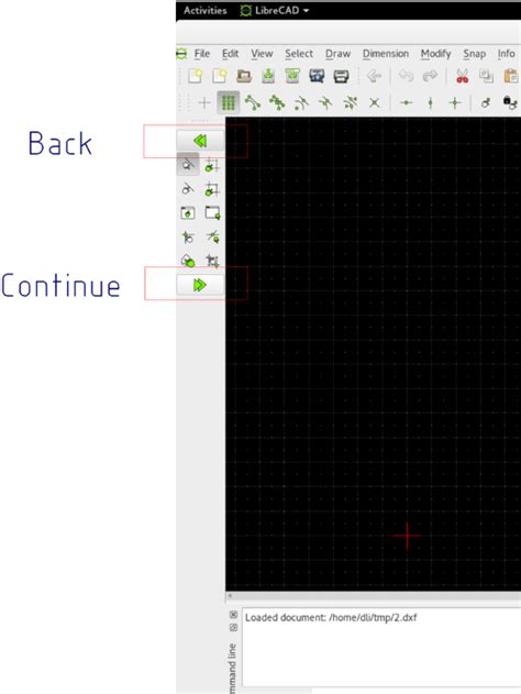 Tips N Tricks LibreCAD Version Buttons To Trigger Actions After Selection Entities