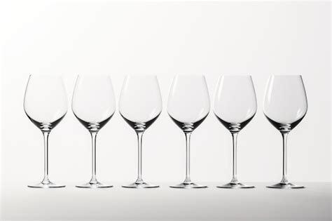Premium Photo Symphony Of Stemware A Lineup Of Luxurious Wine Glasses