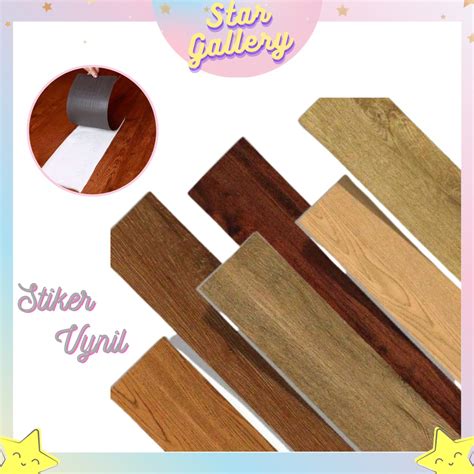 Jual CLEARANCE SALE VINYL STIKER LANTAI STICKER LANTAI MOTIF KAYU FOAM TEBAL MM IMPORT Gr