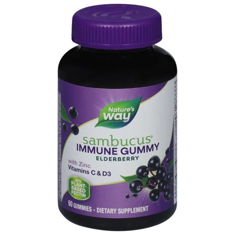Natures Way Sambucus Immune Gummy Elderberry Gummies Publix Super