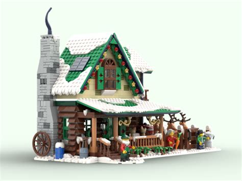 Lego Moc Winter Village Reindeer Ranch By Bigbobsbricks Rebrickable