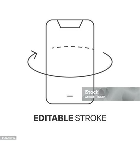 Rotate Mobile Phone Icon And Logo Device Rotation Turn Your Device And Rotate Smartphone Symbol