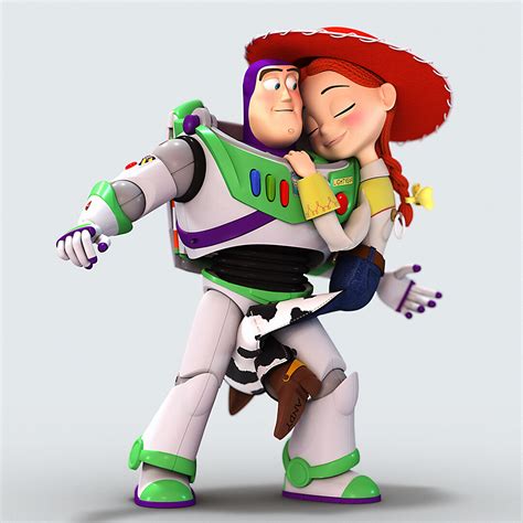 Toy Story Buzz En Jessie Kussen Elkaar Toy Story Woody Buzz
