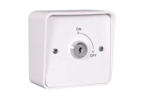 Rgl W Ks 1 White Plastic On Off Key Switch 12 24 Vdc Latching Ip64