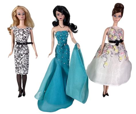 Lot 3 Bfmc Genuine Silkstone Body Barbies Including 1 Beautiful