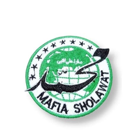 Jual Badge Bed Logo Mafia Sholawat Majlis Mafia Sholawat Bordir