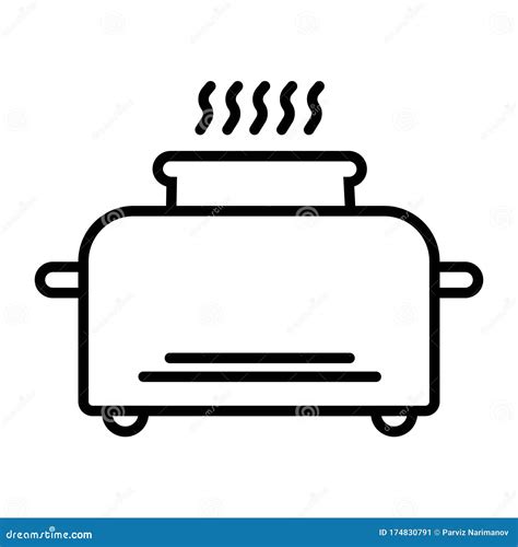 Toster Icon Isolated On White Background For Your Web Site Design Logo App Ui Vector