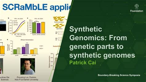 Synthetic Genomics From Genetic Parts To Synthetic Genomes By Patrick
