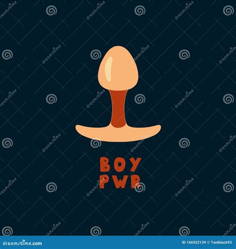 Flat Vector Illustration With Sex Toy And Text On The Bottom Design