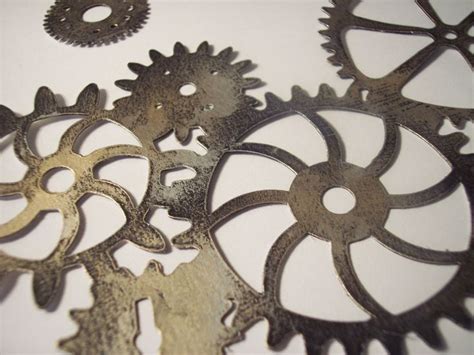 The Metal Cogs Look So Real Videos Tutorial Scrapbook Paper Metal