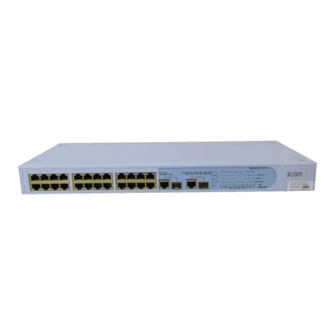 3COM BASELINE 2226-PWR PLUS SWITCH USER MANUAL | ManualsLib