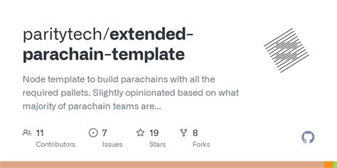 GitHub Paritytech Extended Parachain Template Node Template To Build