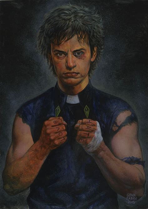 Big Ass Preacher Painting By Og Cover Artist Glenn Fabry Comic Art