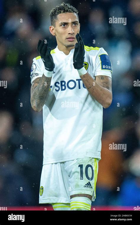 Leeds England November 30 Raphinha Of Leeds United Celebrates