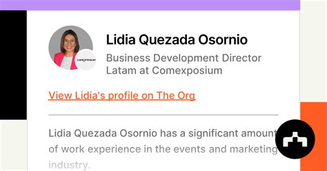 Lidia Quezada Osornio Business Development Director Latam At
