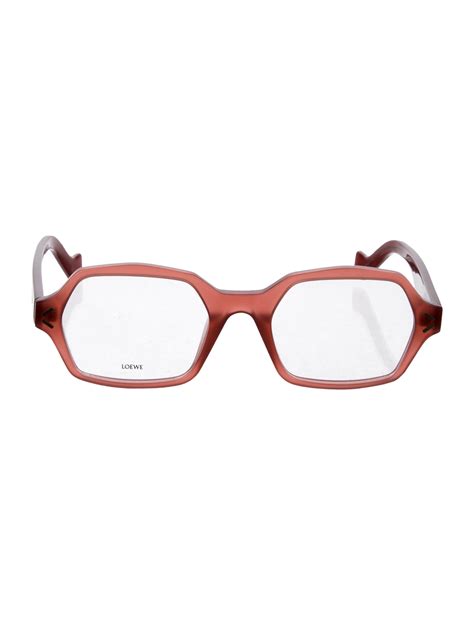 Loewe Square Eyeglasses W Tags Red Eyeglasses Accessories