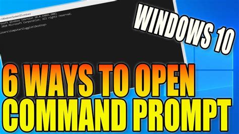 All Ways To Open The Command Prompt In Windows 10 Different Ways To