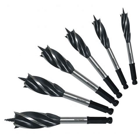 Westward Wood Boring Bit Set 6 Pc 29uh51 Zoro
