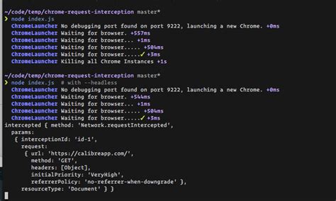 github benschwarz chrome request interception