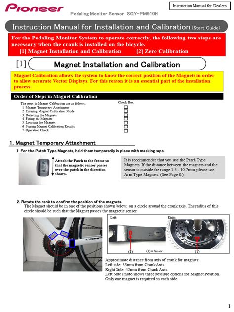 Sgx Pm910h Magnet Calibration Manual Pdf Calibration Magnet