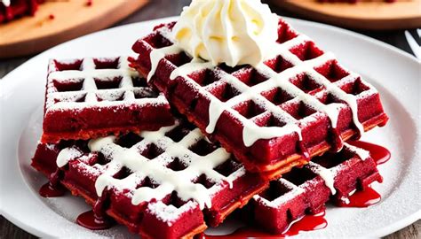 Red Velvet Waffle With Red Beet Powder Recipe Makes 8 Belgian Waffles