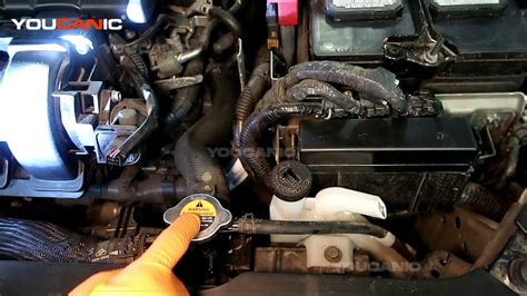 Nissan Check Engine Coolant Level & Add Antifreeze
