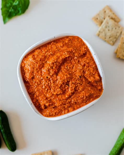 Easy 8 Ingredient Roasted Red Pepper Pesto Recipe Fit Mama Real Food